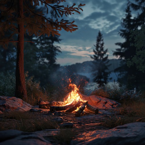 White Noise Relax Zone Podcast Crackling Campfire with Rain 8 Hours ...